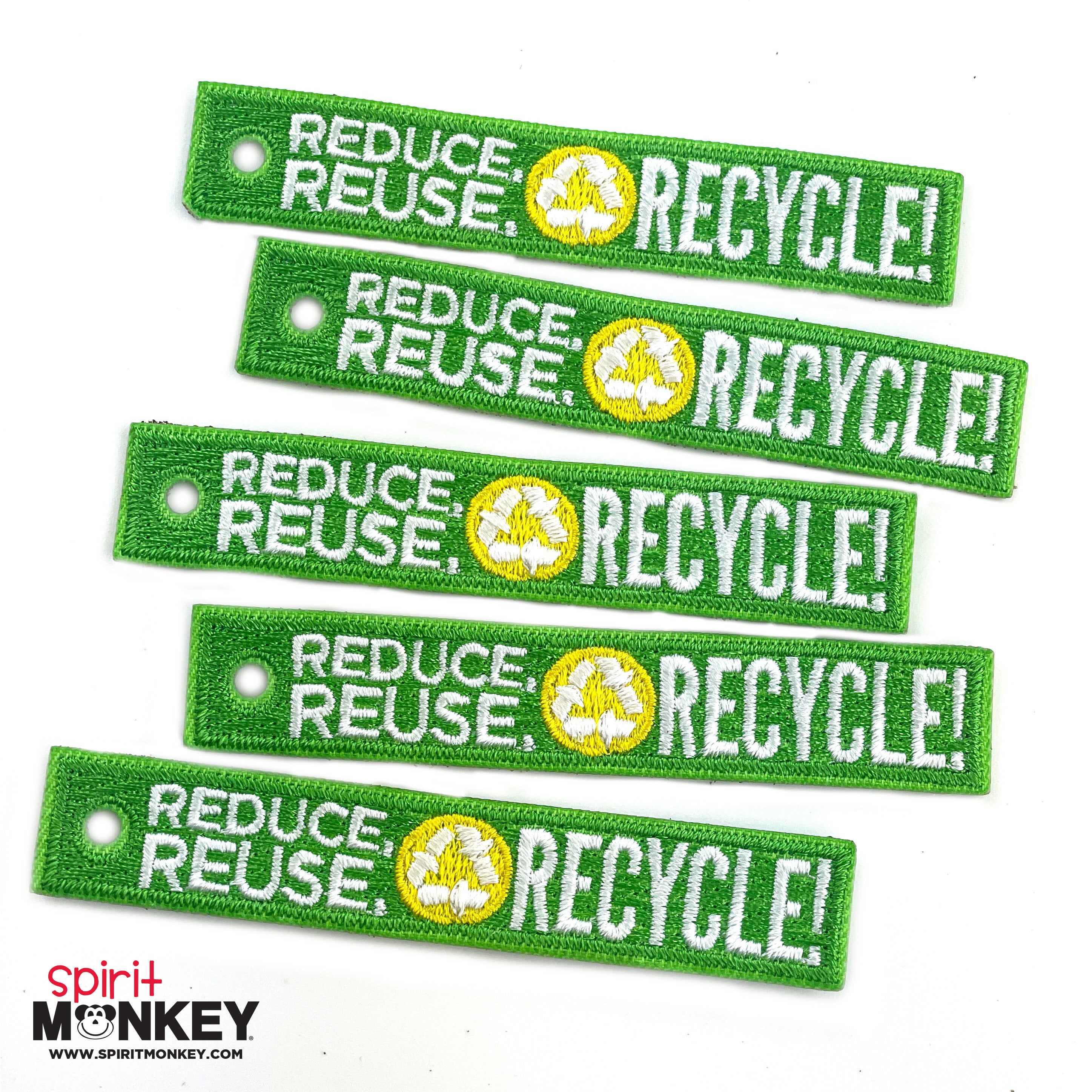 Reduce, Reuse, Recycle! 5-Pack Spirit Sticks® Patches | Spirit Monkey Store