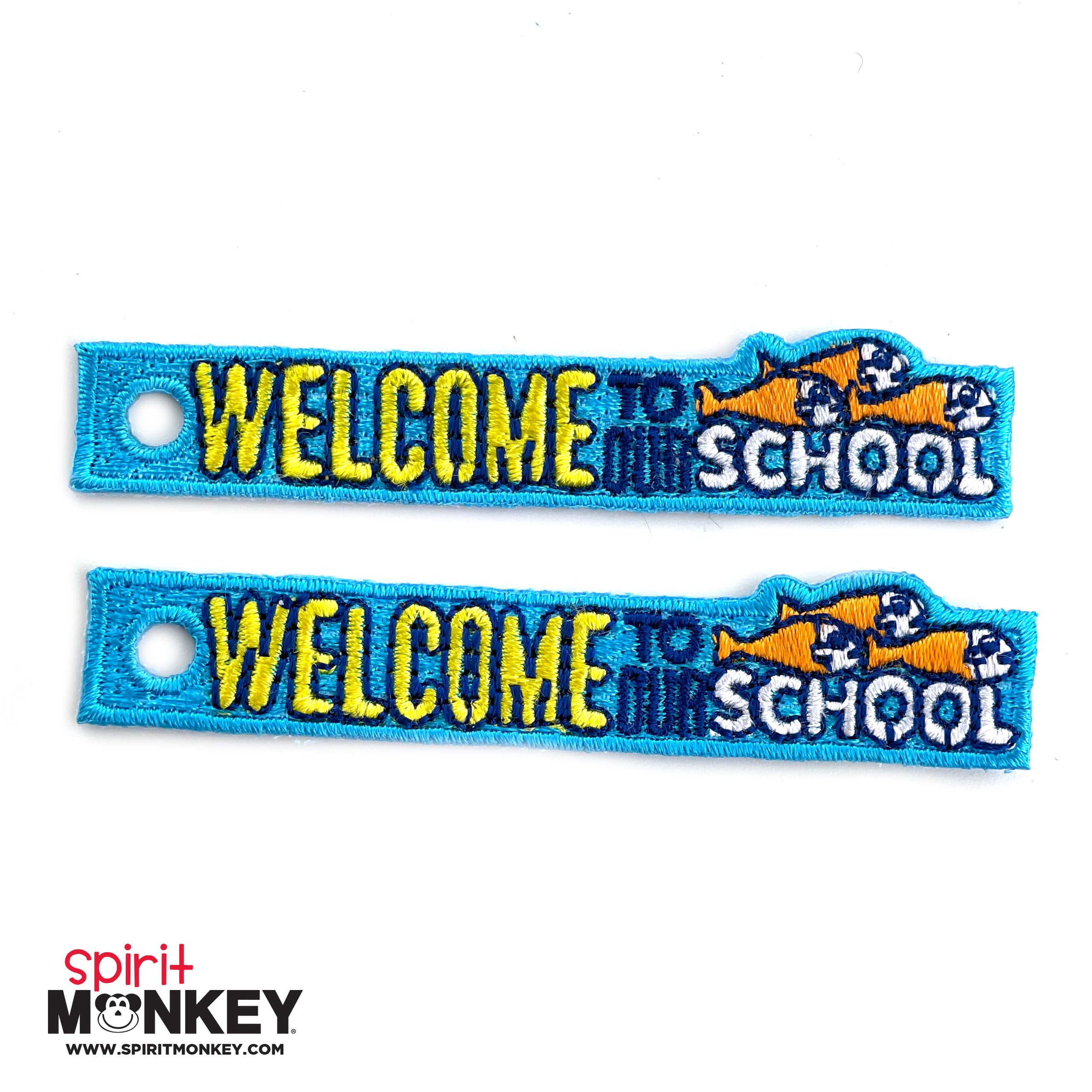 Welcome To Our School 2-Pack Spirit Sticks® Patches | Spirit Monkey Store