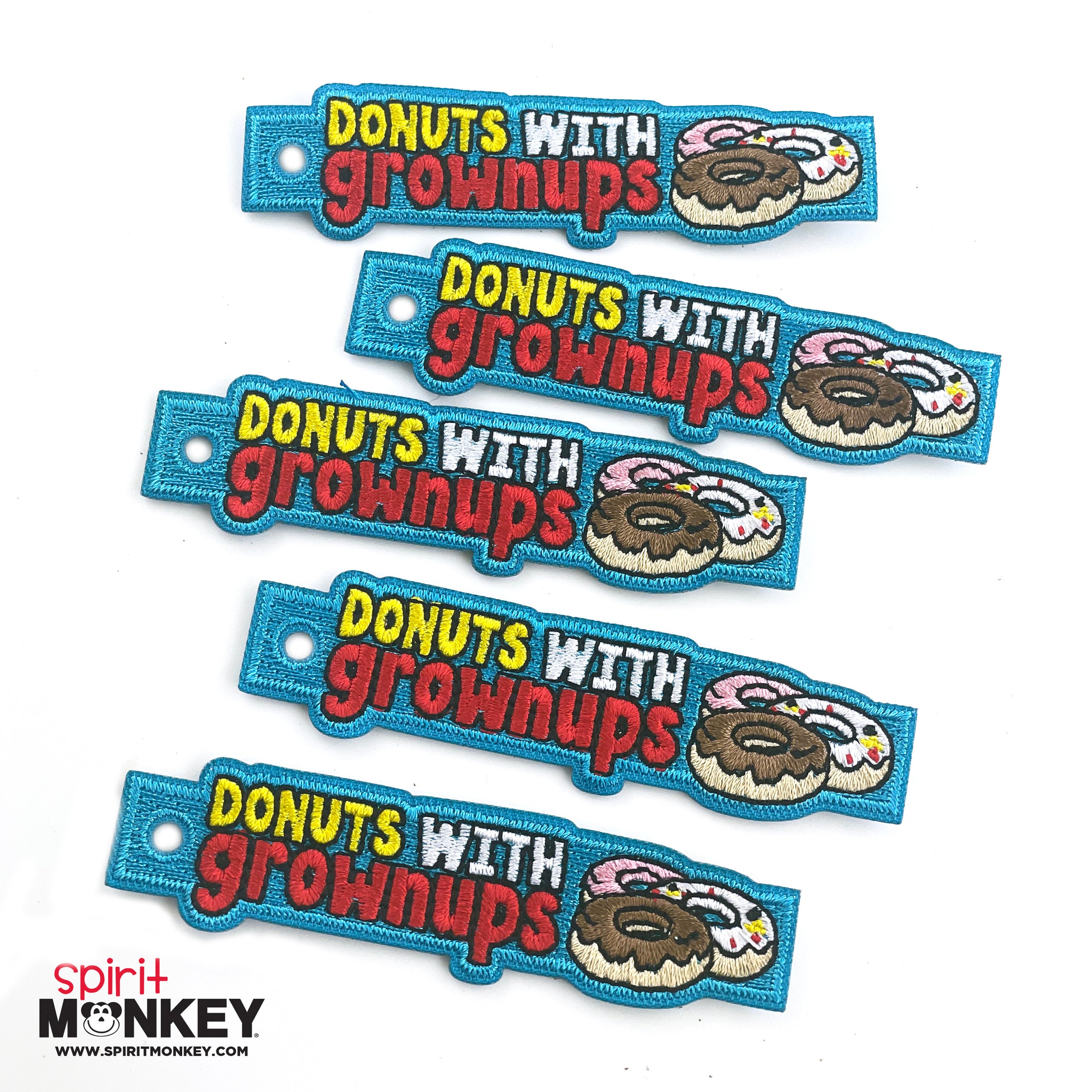 Donuts with Grownups 5-Pack Spirit Sticks® Patches | Spirit Monkey Store