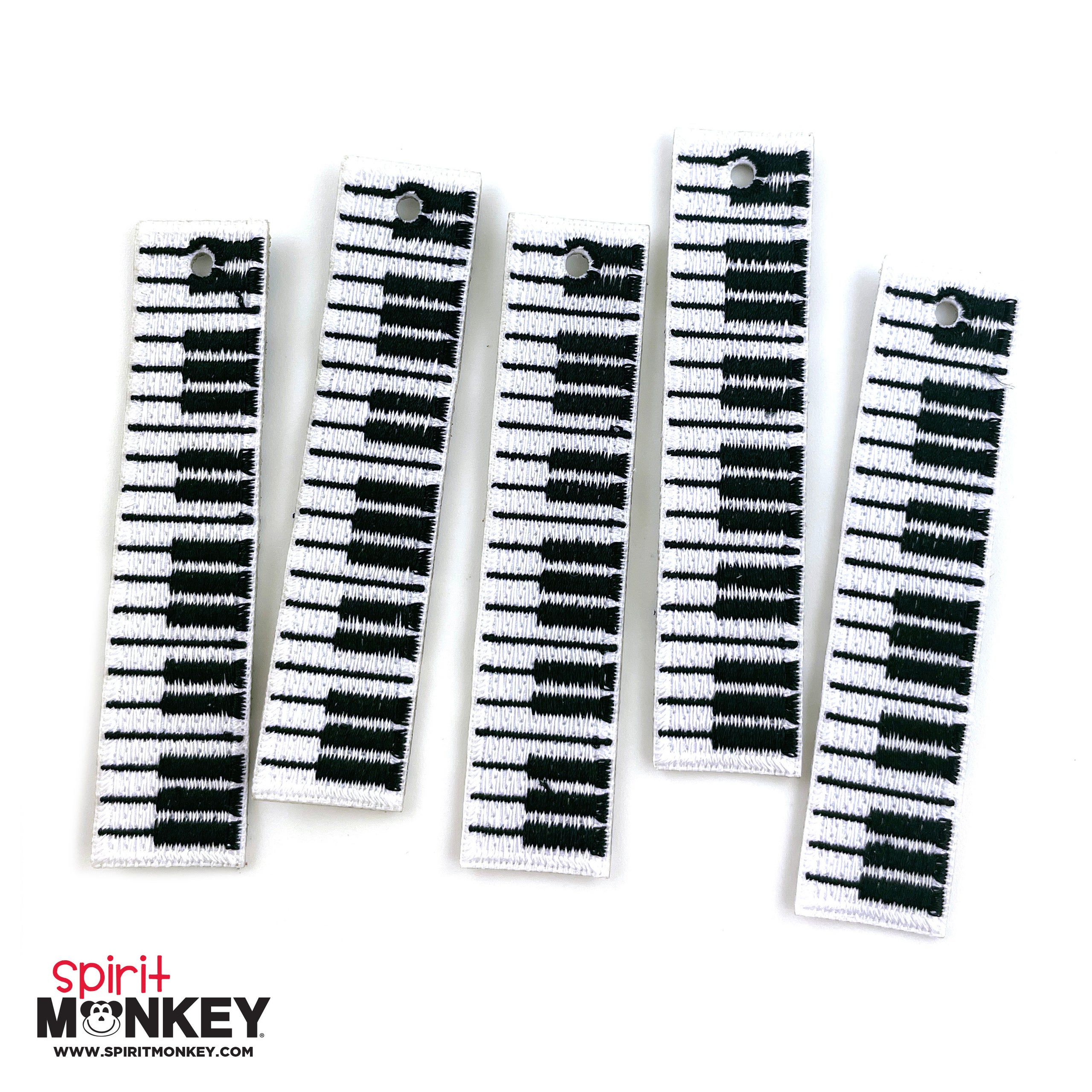 Piano Keys 5-Pack Spirit Sticks® Patches | Spirit Monkey Store