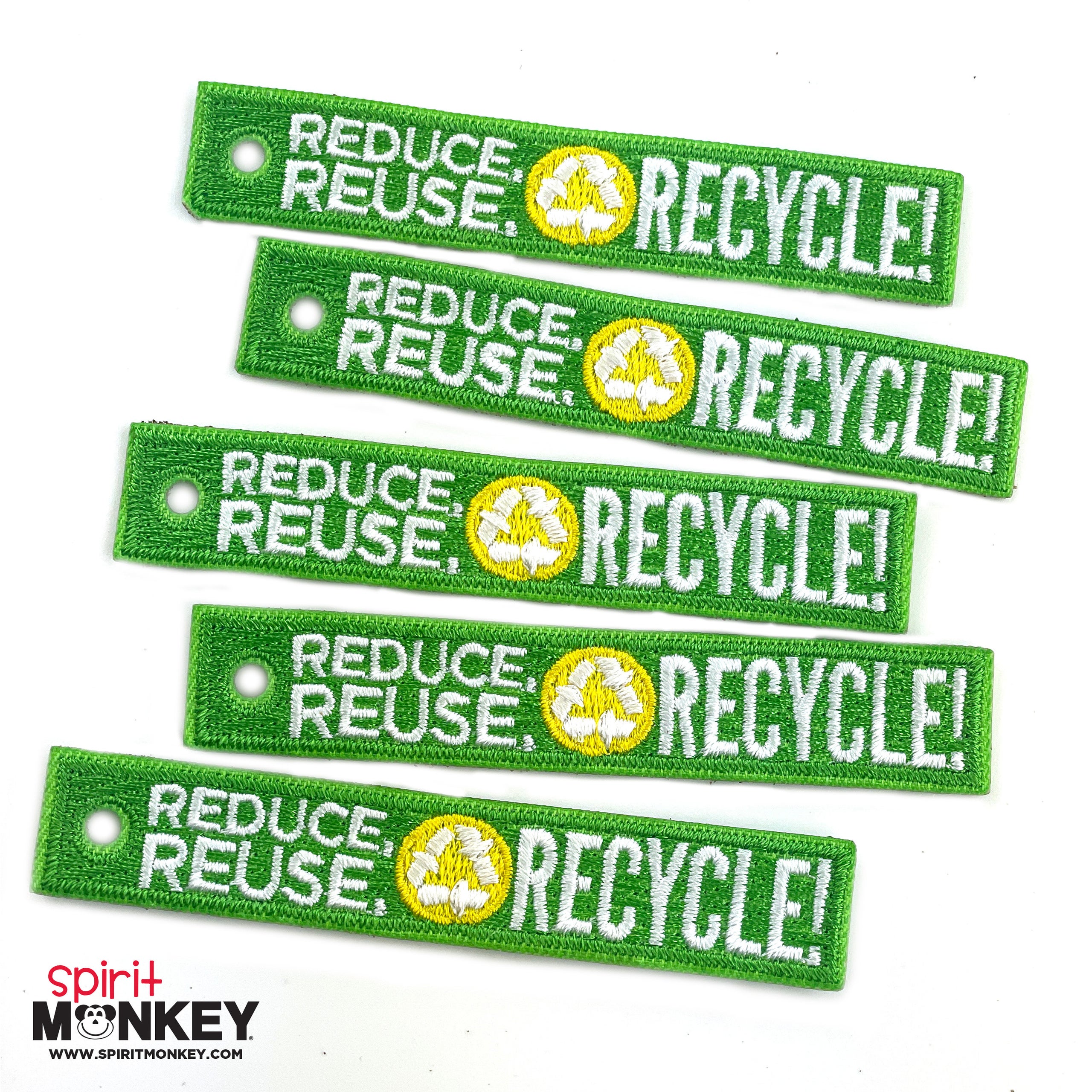 Reduce, Reuse, Recycle! 5-Pack Spirit Sticks® Patches | Spirit Monkey Store